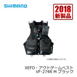 シマノ (Shimano) VF-274R XEFO・アクトゲームベスト M（裾囲最大／124cm） ブラック の釣具通販ならFTO